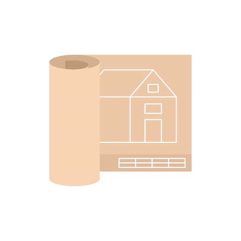 Architect House Project Icon Flat Style 14597719 Vector Art At Vecteezy