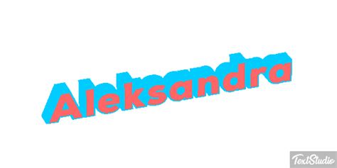 Aleksandra Имя Анимированные  дизайны логотипов