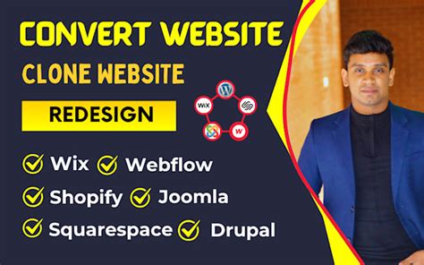 Migrate Convert Clone Transfer Webflow Weebly Squarespace Wix To Wordpress By Pongkos Ray