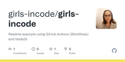 GitHub Girls Incode Girls Incode Readme Example Using GiHub Actions Workflows And NodeJS