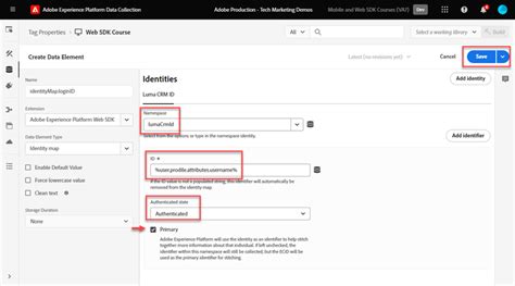 Create Identities For Platform Web Sdk Adobe Data Collection