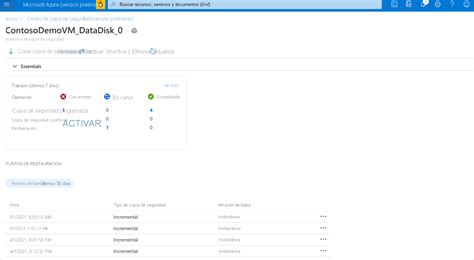 administración de azure managed disks azure backup microsoft learn