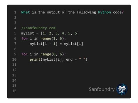 Python Questions And Answers Lists 3 Sanfoundry