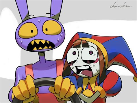 Pomni And Jax Chainsaw Man And 1 More Drawn By Puppychow2 Danbooru