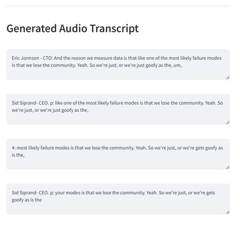 speaker diarization devpost