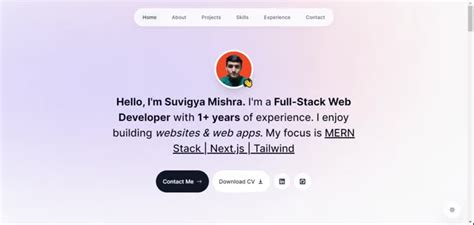 Video Suvigya Mishra On Linkedin Nextjs Tailwindcss Typescript Portfolio Portfoliowebsite