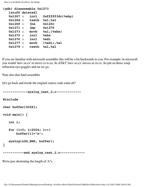 Solution How To Write Buffer Overflows Studypool