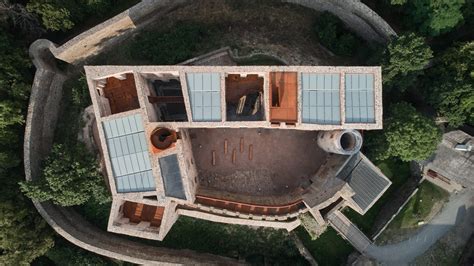 Atelier R Creates Corten Tourist Routes Around Ruins Of Helfštýn Castle