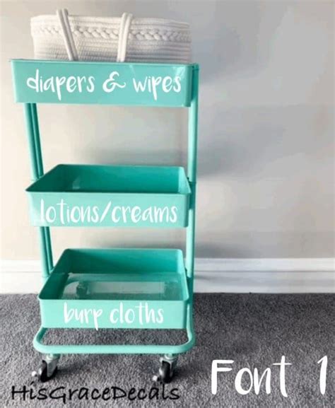 3 Tier Cart Labels Sold Individually Organization Cart Label