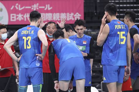 排球——东京奥运会测试赛：中国男排首日比赛不敌日本队中国队