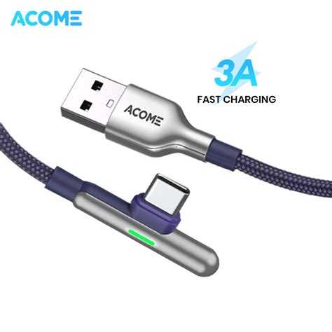Jual Acome Bundling Gaming Cable Data Fast Charging Kabel Data Micro Usb Type C Lightning Qc