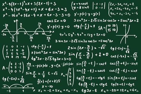 Math Education Blackboard Calculate Mathematical Formula P