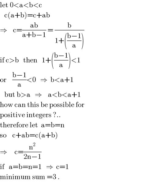 carol was given three numbers and was asked to add the largest of the