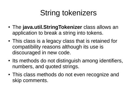 Stringtokenizer In Java Pdf