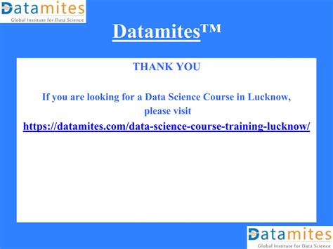 Data Scientist Certification In Lucknow July Ppt