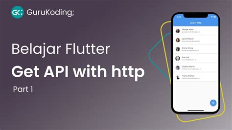 Flutter Get Api With Package Part 1 Flutter Restapi Json Youtube