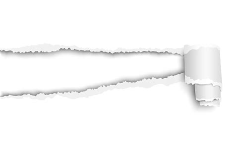 부드러운 그림자를 가진 종이의 흰 시트 결과 창 및 종이 컬 흰색 배경에서 구멍을 납치 하 고 벡터 일러스트입니다 0명에 대한 스톡 벡터 아트 및 기타 이미지 Istock