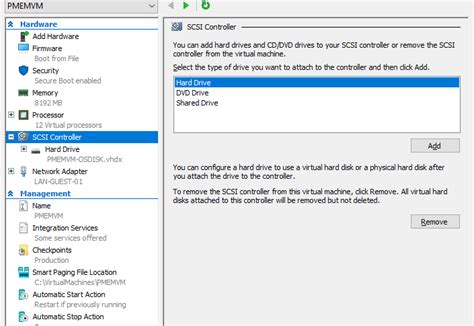Using A Persistent Memory Disk In A Hyper V Vm