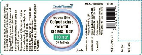 Cefpodoxime Proxetil Fda Prescribing Information Side Effects And Uses
