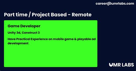 Unity3d Game Developers Bangladesh Hiring Game Developer