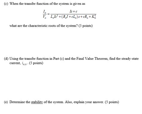 Problem 2 Consider The DC Motor System Shown Below Chegg Com