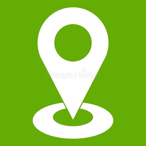 Map Pointer Icon Green Stock Vector Illustration Of Element