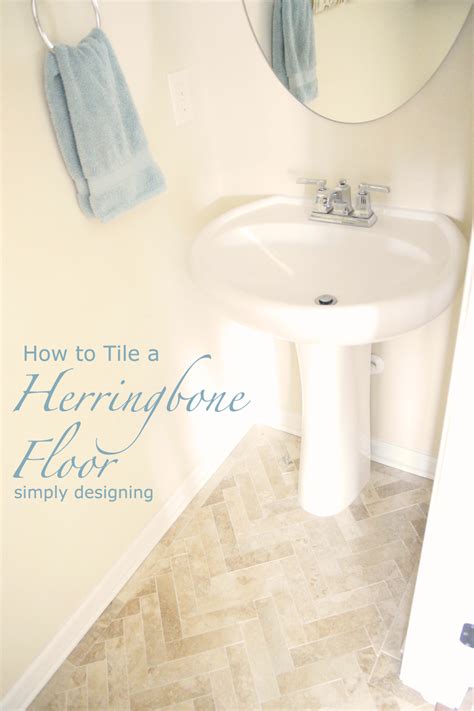 Herringbone Tile Floor How To Prep Lay And Install