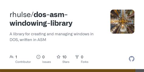 GitHub Rhulse Dos Asm Windowing Library A Library For Creating And Managing Windows In DOS