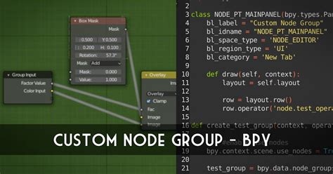 Darkfall Blender Python Tutorial How To Create A Custom Node Group