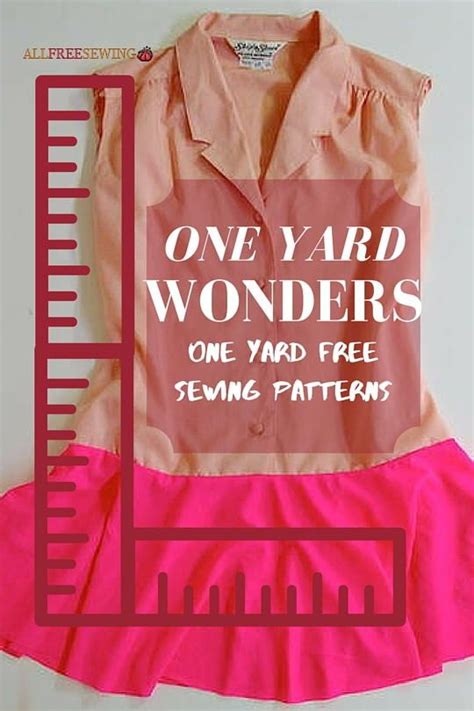One Yard Wonders 26 One Yard Fabric Sewing Projects Artofit