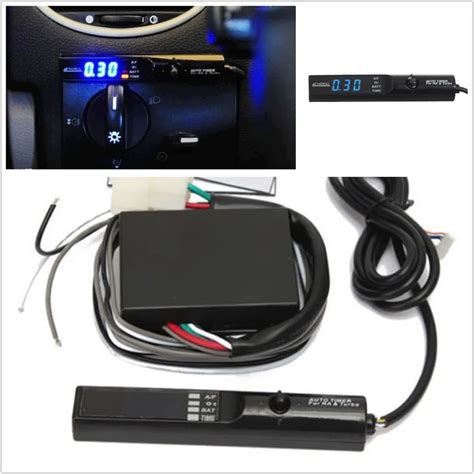 Universal 12v Car Suv Led Digital Turbo Timer For Turbo And Na Black Pen