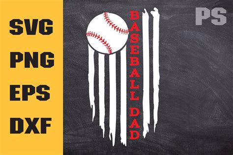 Baseball Svg Baseball Dad Flag Graphic By Ilukkystore · Creative Fabrica