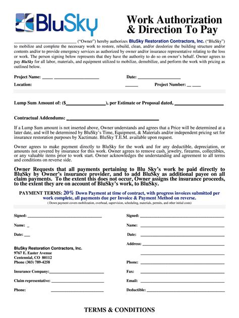 Work Authorization Agreement Fill Out And Sign Online Dochub