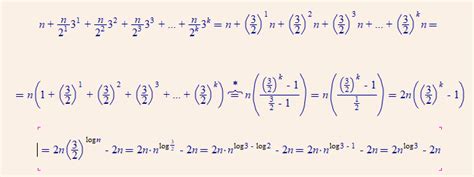 Algorithm Solving A Recurrence Tn3tn2n Stack Overflow