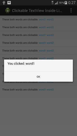 Android Issue With Onclick On Textview In A Custom List Adapter