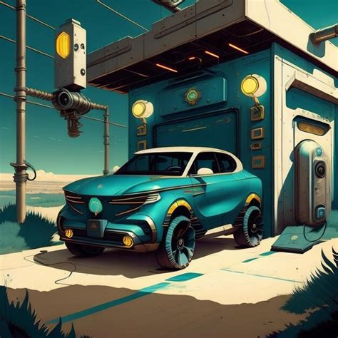 Premium Ai Image Electric Car Vehicle Charging Station