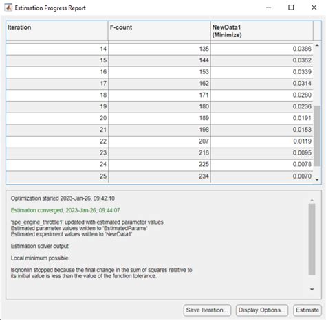 Estimate Parameters From Measured Data