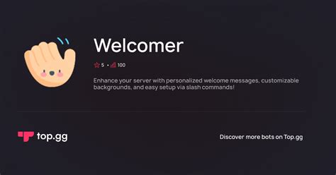 Add Welcomer Discord Bot The 1 Discord Bot And Discord App List