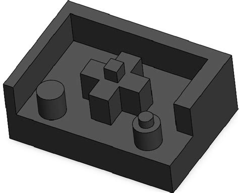 3d Cad Model Of Benchmark Part Download Scientific Diagram