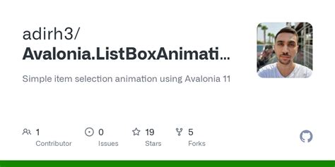 Github Adirh3avalonialistboxanimationsamples Simple Item