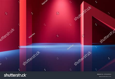 Abstract Geometric Interior Structure 3d Rendering Stock Illustration 2245609093 Shutterstock