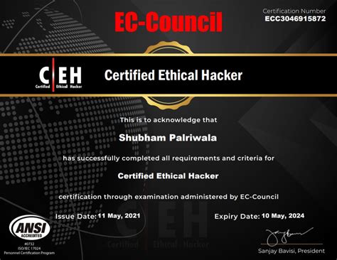 Shubham Palriwala On Linkedin Cybersecurity Hacking Ethicalhacker Certifiedethicalhacker