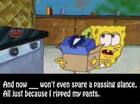 How Well Do You Know The Song Lyrics To Ripped Pants From Spongebob
