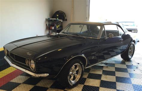 1967 Camaro Convertible 327 Eng Auto Trans Ps Pt Deepwater Blue