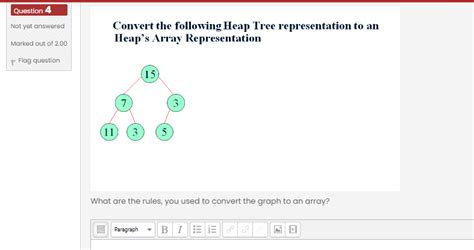 Solved Convert The Following Heap Tree Representation To An