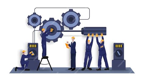 Premium Vector People And Programmers Are Fixing A Broken System