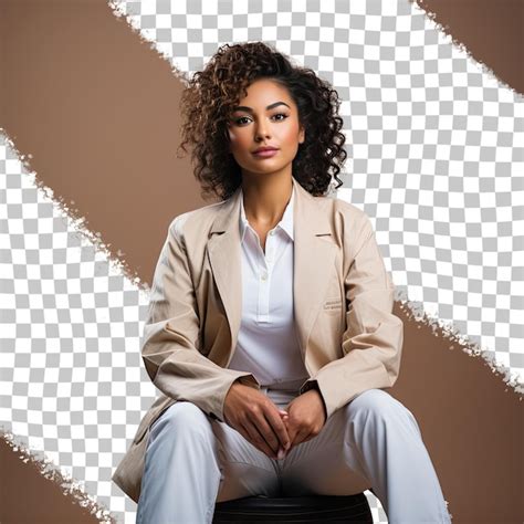 A Pessimistic Young Adult Woman With Kinky Hair From The Uralic