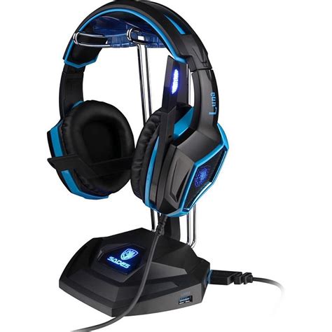 Suporte Para Fone Headset Com Usb E Entrada Sa Da De Udio Sades Sades Brasil