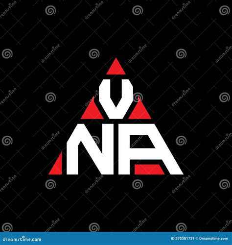 Vna Triangle Letter Logo Design With Triangle Shape Vna Triangle Logo