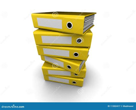 Folders Stack Stock Illustration Illustration Of Order 11302417